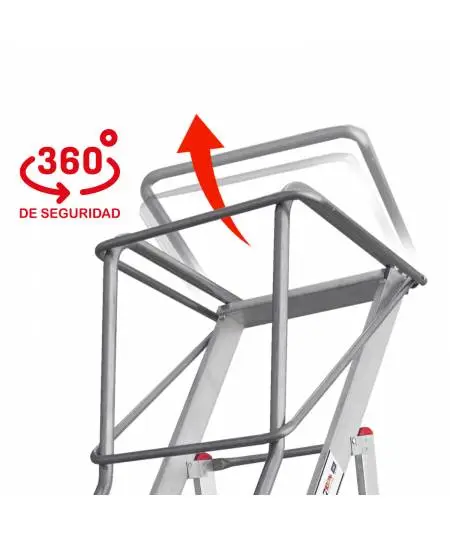 Drabina podest roboczy Faraone PLS 3 stopnie + podpory