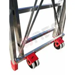 Drabina podest roboczy Faraone PLS 6 stopni + podpory