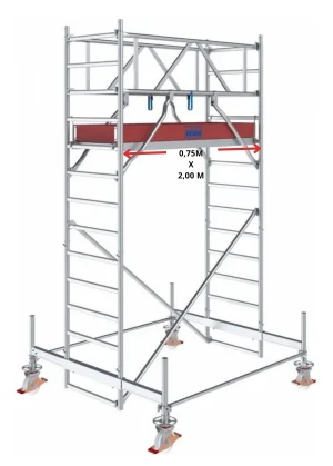 RUSZTOWANIE ALUMINIOWE KRAUSE STABILO 100 ( 0,75 X 2,00M )